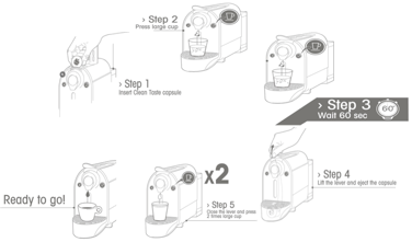 Solute Clean Taste Nespresso Original Machine cleaning pods – Fresh Coffee
