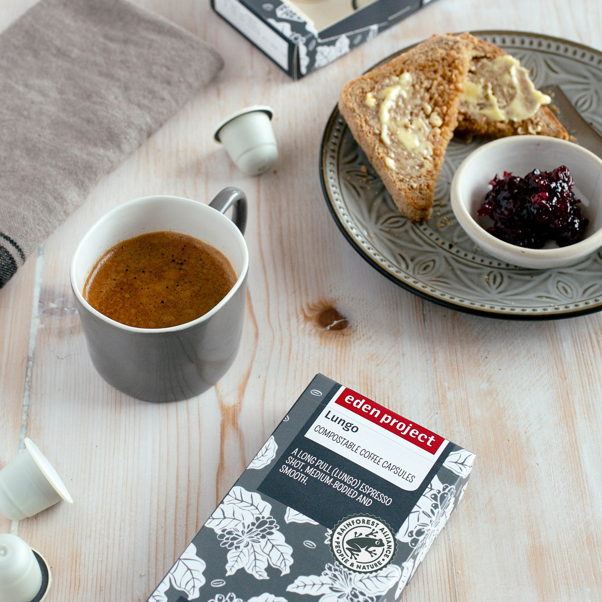 Lungo Eden Project Nespresso Pods - Rainforest Alliance – Fresh Coffee