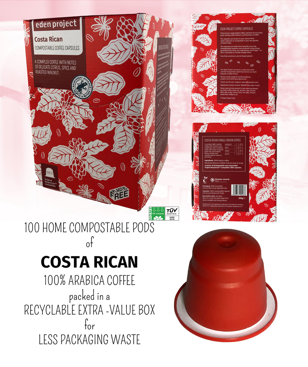 THE EDEN PROJECT - Costa Rican RFA - EXTRA VALUE 100 POD PACK - Plasti ...