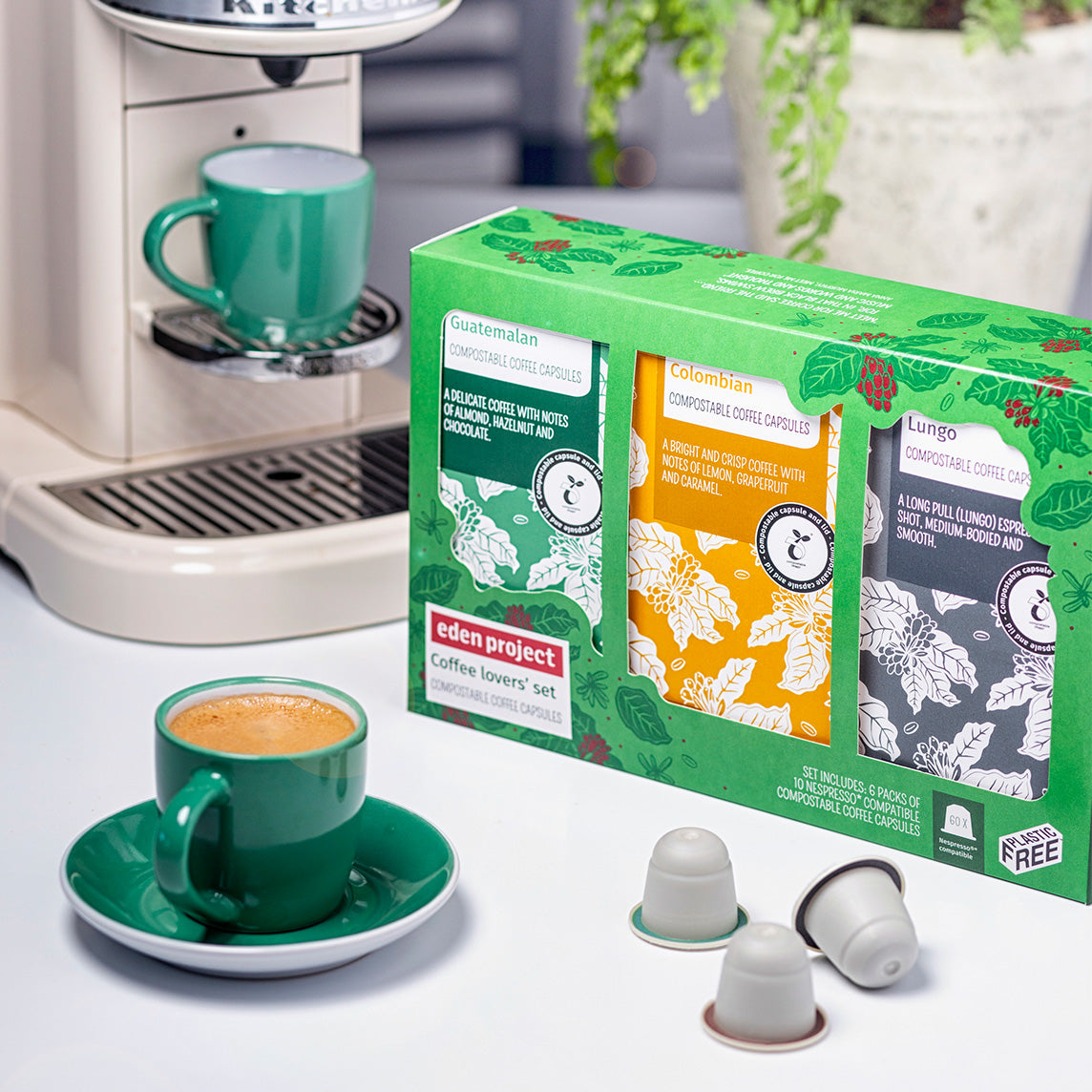 Eden Project Plastic Free Coffee Lovers Gift Set - 60x Pods – Fresh Coffee