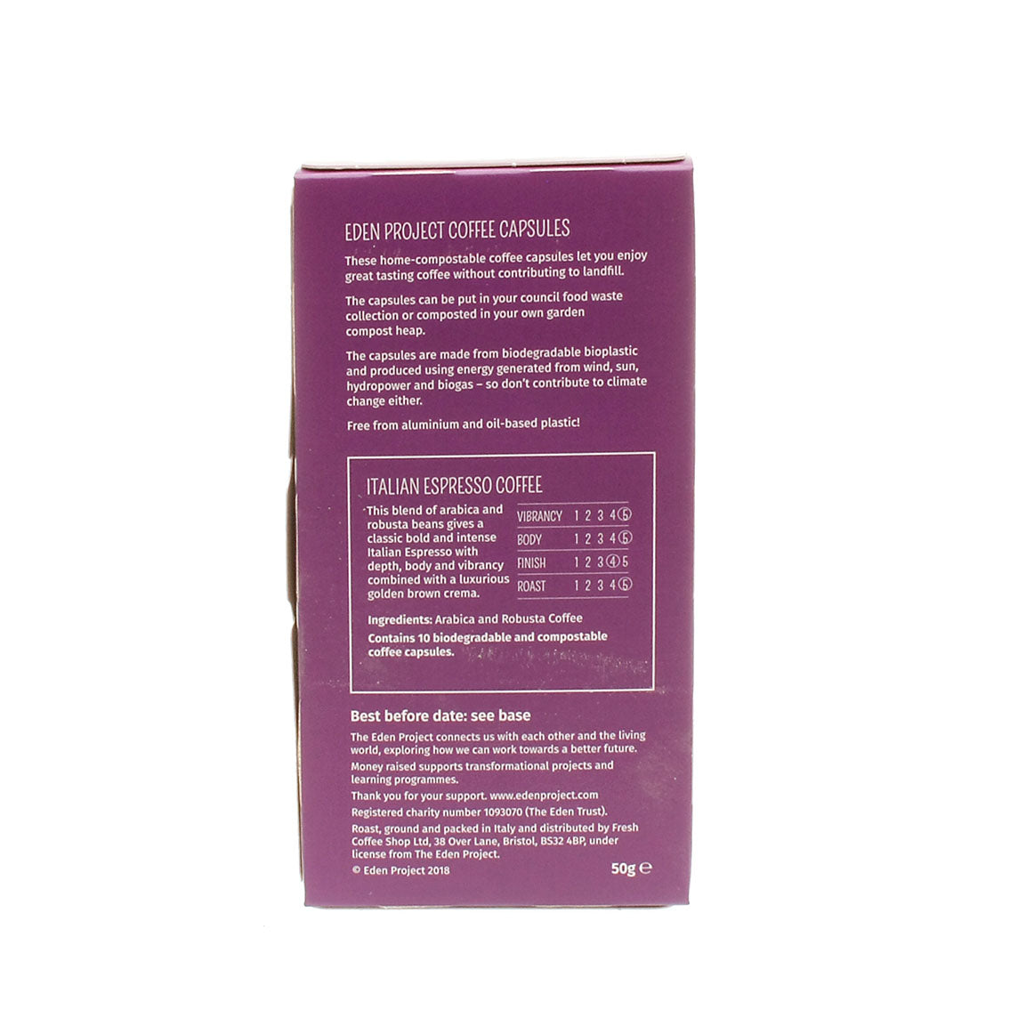 Italian Espresso Eden Project Nespresso Pods - Classic Collection ...