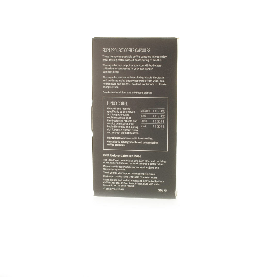 Lungo Eden Project Nespresso Pods - Classic Collection – Fresh Coffee